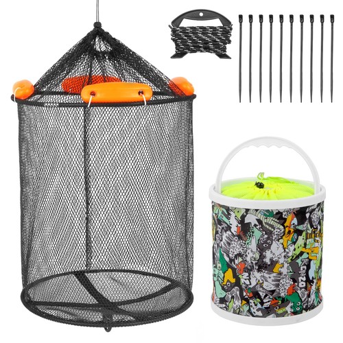 Floating Fish Basket Extra Large Foldable Fishing Basket Live Caught ...