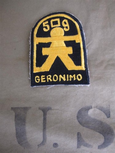 509th Airborne Infantry Division Geronimo Parachute Insignia Patch US ...
