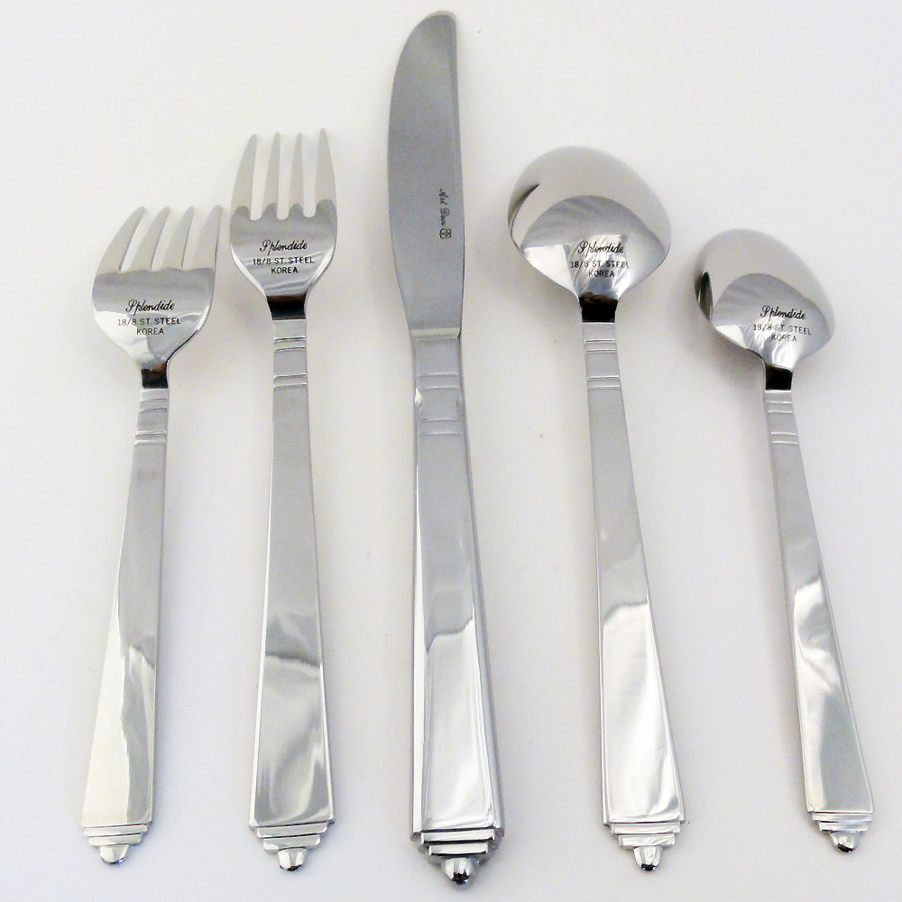 ART DECO by Splendide/David Shaw 5 Piece Place Setting NEW NEVER USED ...