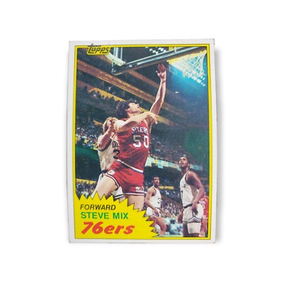 1981-82 Topps Basketball Steve Mix Card #92 East Philadelphia 76ers | eBay