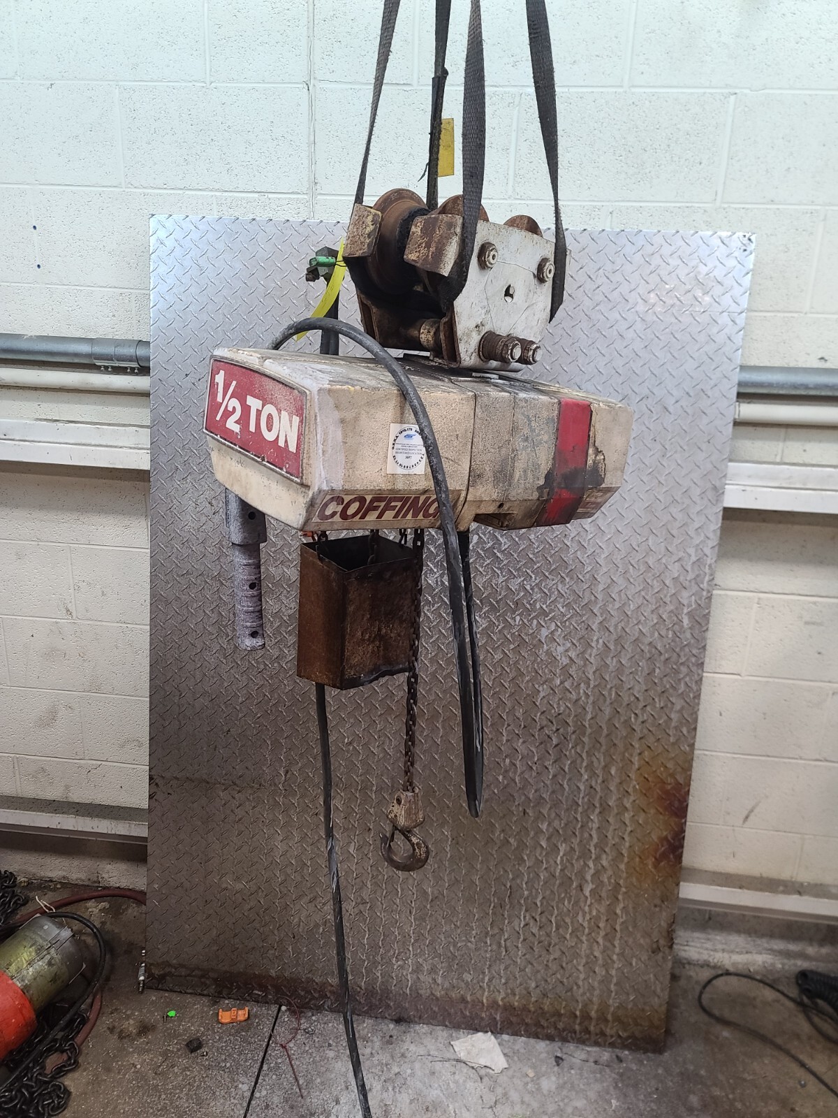 Coffing 1/2 Ton Electric Chain Hoist EC-1016-3 460v-3 16 FPM Adjustable ...