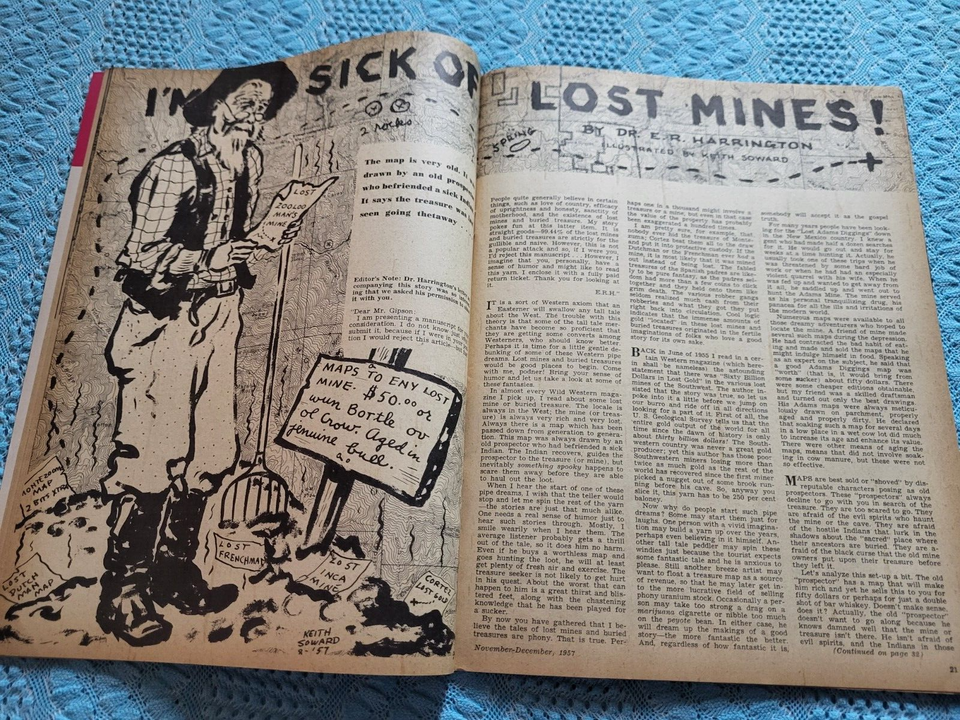 TRUE WEST MAGAZINE-DEC. 1957-LOVELY ECHO HAWK COVER | eBay