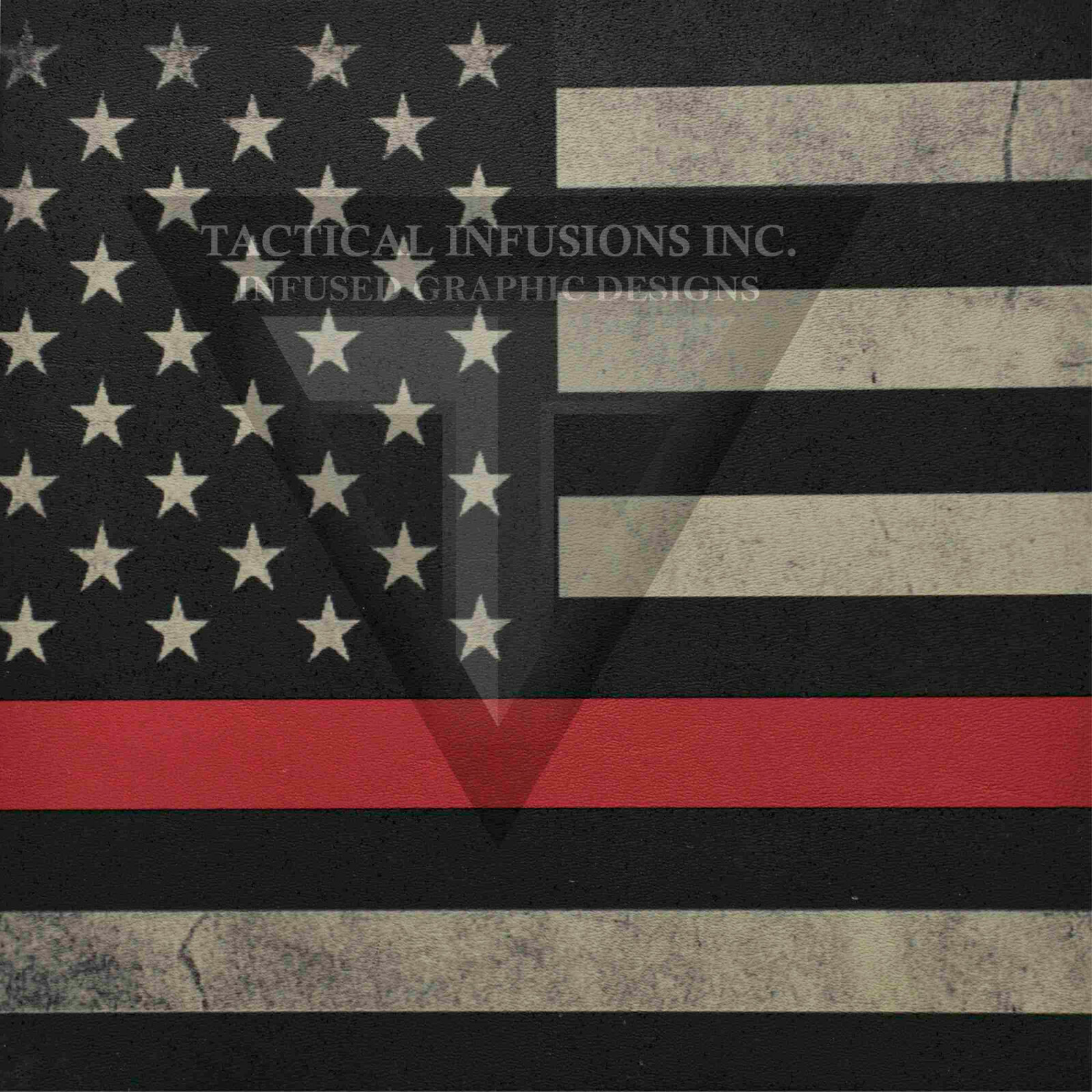 Kydex Infused Thin Red Line Flag Print 7 7/8" X 7 7/8" | eBay