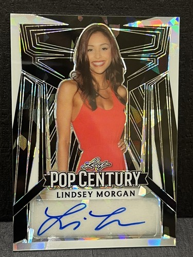 Lindsey Morgan Auto 2023 Leaf Pop Century Black Ice /7 Autograph ...