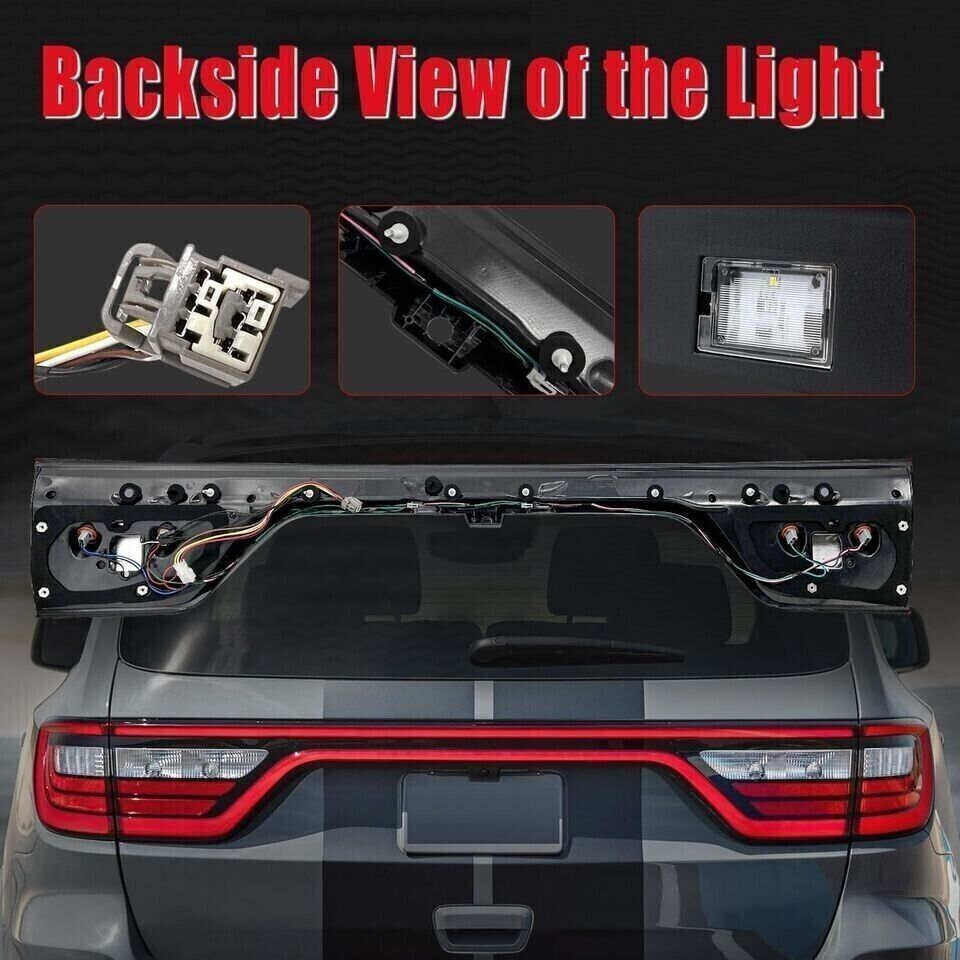 Tail Lights Liftgate Lamp w/Camera Hole For Dodge Durango 2014-2022 ...