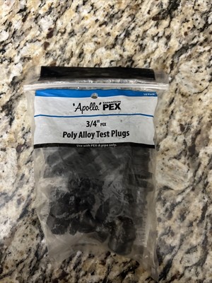 (10-Pk) Apollo PEX A Test Plug Poly Alloy PEX 3/4" EPXPAP3410PK | eBay