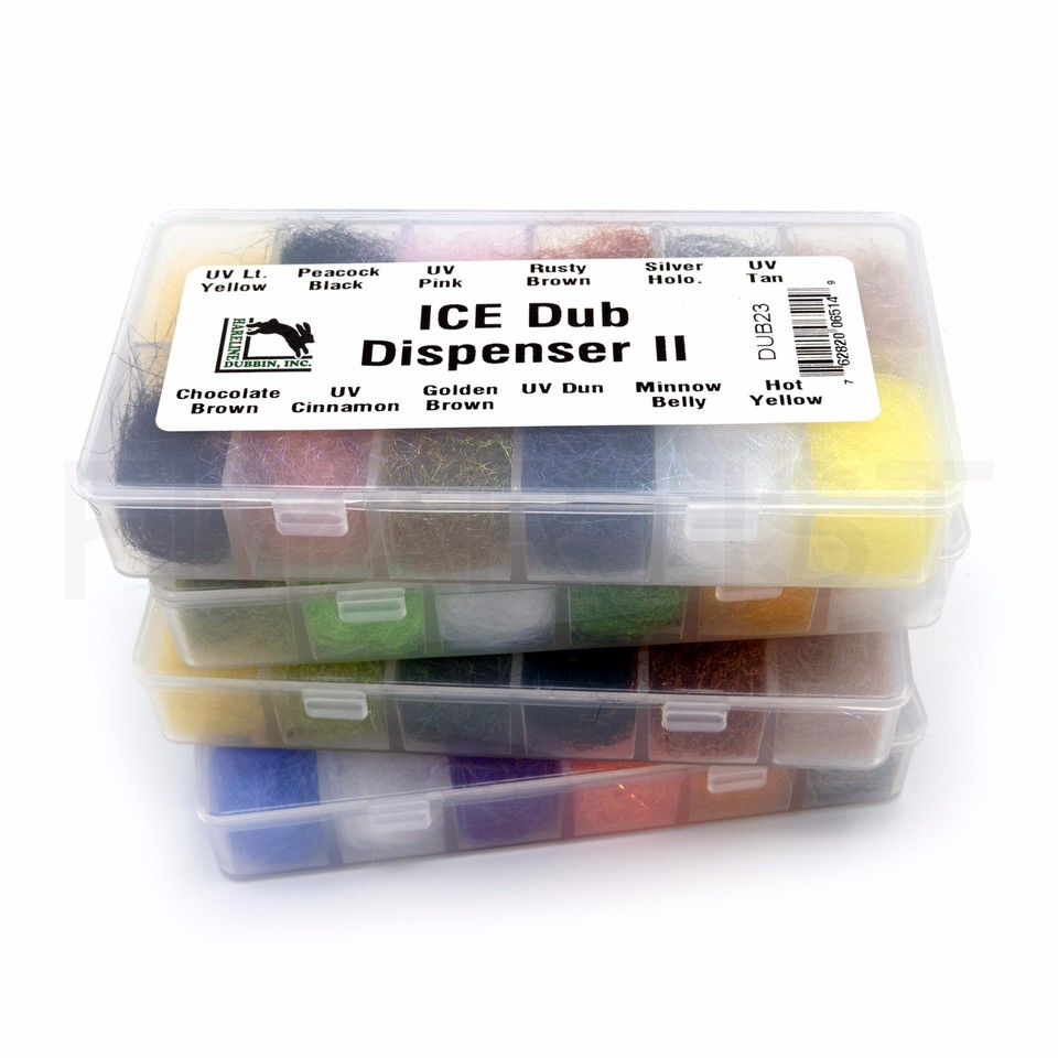 ICE DUB DISPENSER - Fly Tying Dubbing Hareline - I, II, Steelhead, or ...