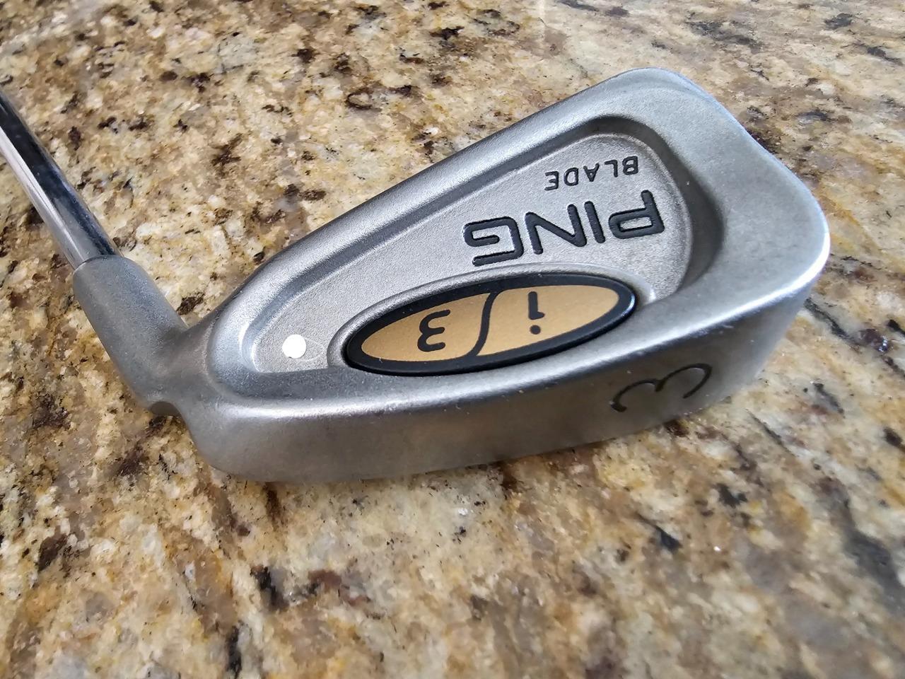 RH PING i3 Blade White Dot 3 Iron with CUSHIN DGS Stiff Stainless Steel ...