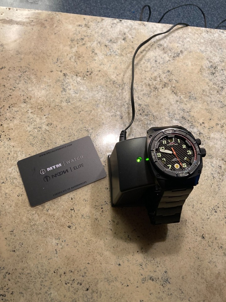 MTM Falcon Watch (Black DLC Special Ops, Titanium Body, Titanium Hex ...