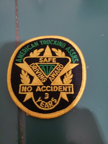 Vintage American Trucking Assns. 3 Years Safe Driving Patch | eBay