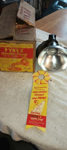 Vintage Penetray Pyrex Heat Lamp Infrared Heat Appliance 120V 250W Bulb ...