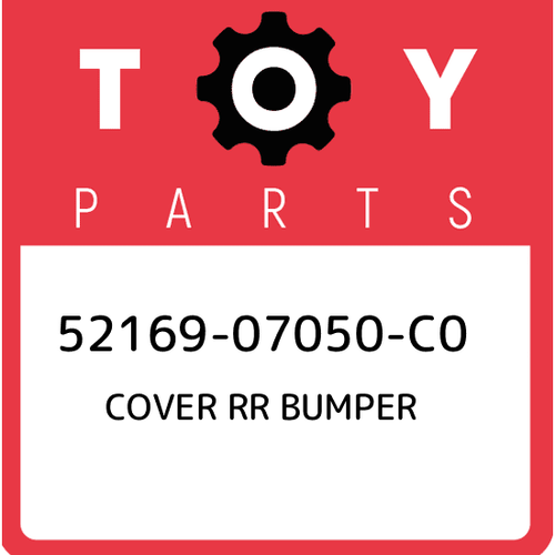 52169-07050-C0 Toyota Cover rr bumper 5216907050C0, New Genuine OEM ...