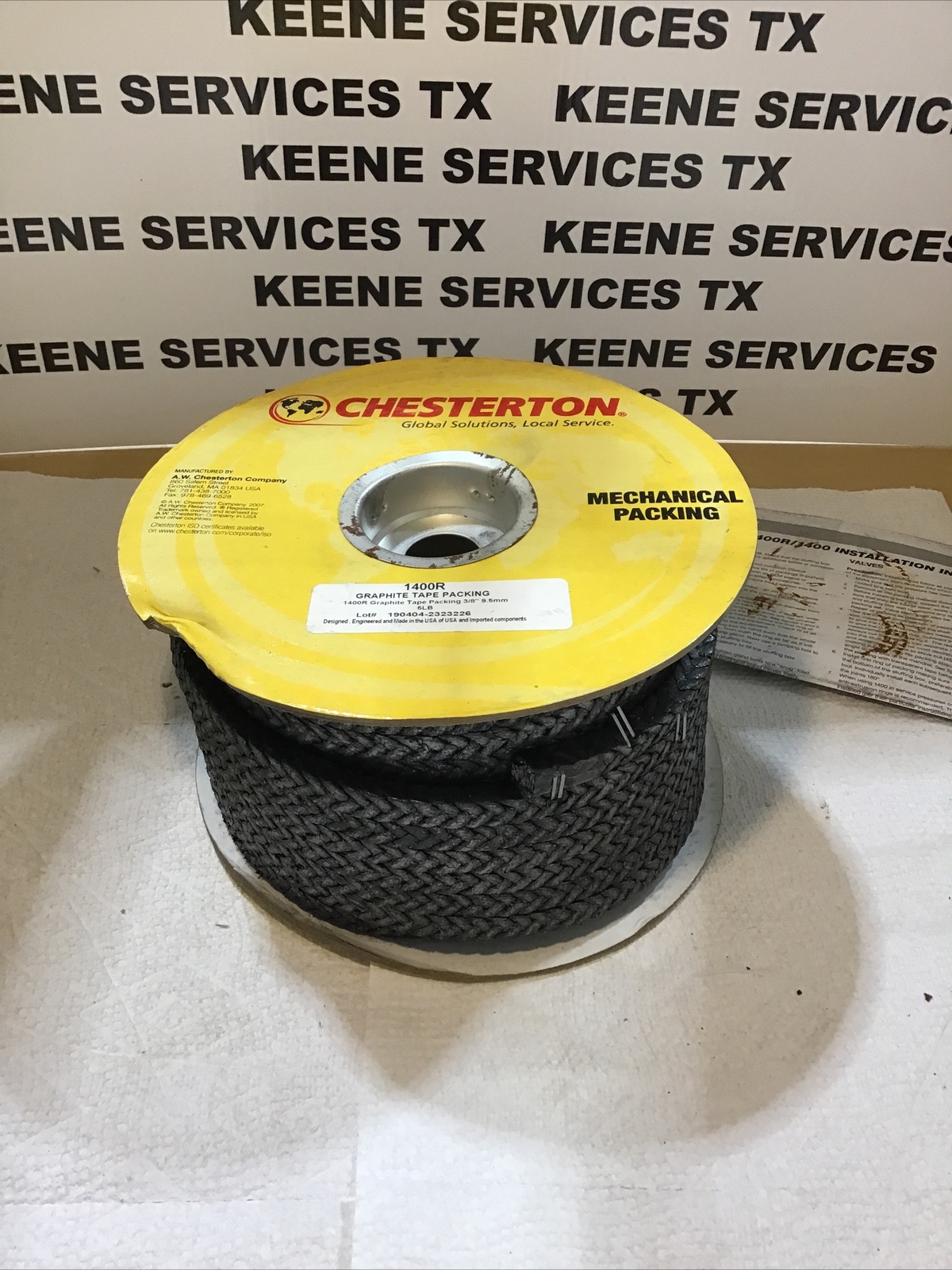 Chesterton 1400R Graphite Tape Packing 3/8” 9.5 mm 5lb | eBay