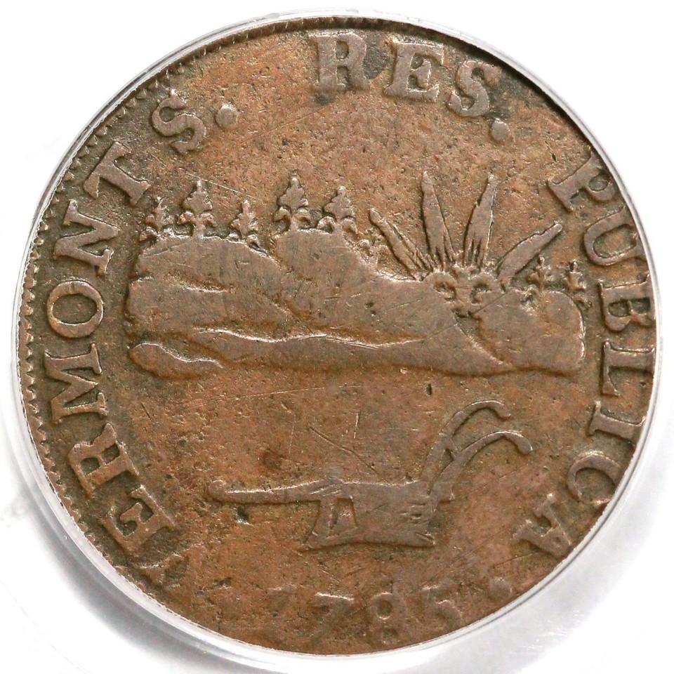 1785 Vermont Landscape Copper VERMONTS RR-2 PCGS VF30 Cert# 12560874 | eBay