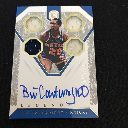 2018-19 Cornerstones Bill Cartwright Game Used Jersey Auto Autograph ...