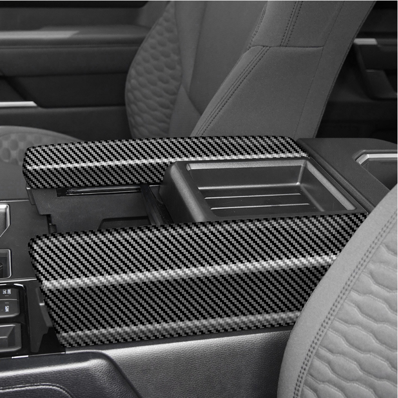 Carbon fiber Central Storage Box Decor Cover For Toyota Tundra 2022 ...