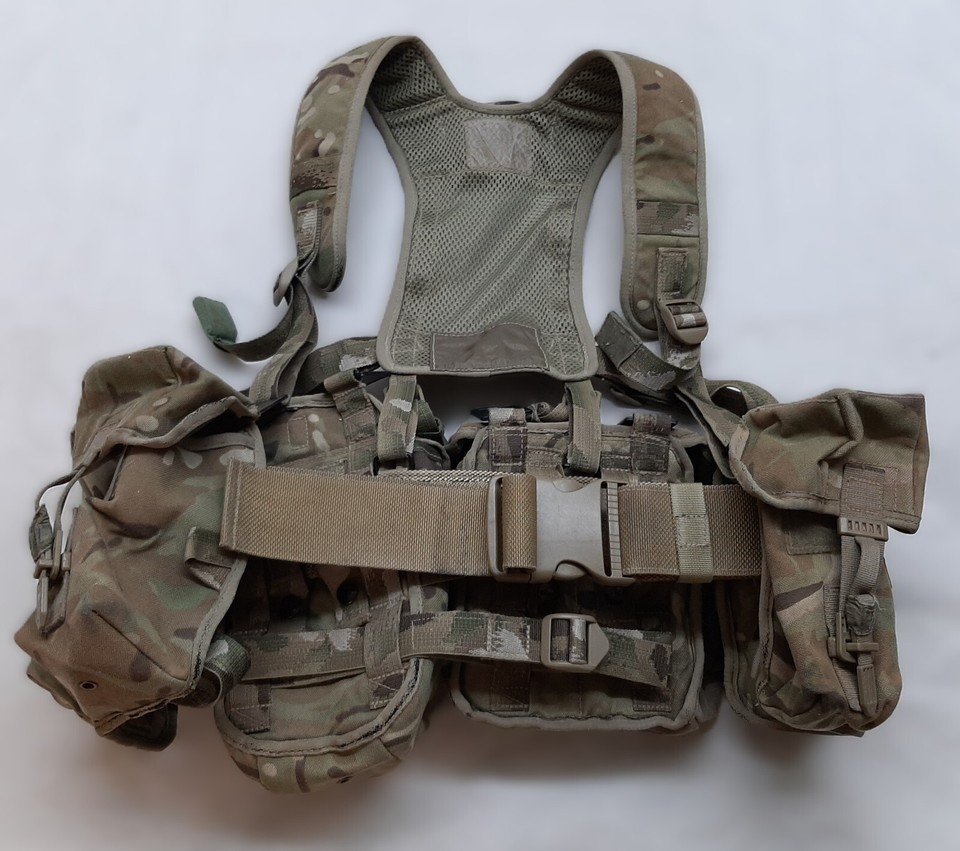 Airborne Army Webbing MTP British Assault Camo Belt Yoke & Assorted ...