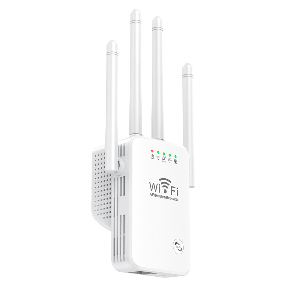 WiFi Amplifier 300Mbps WiFi Range Extender 4 Antenna for Home with ...