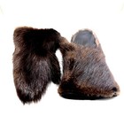 Winter Men Fur Mittens , Real Beaver Fur | eBay