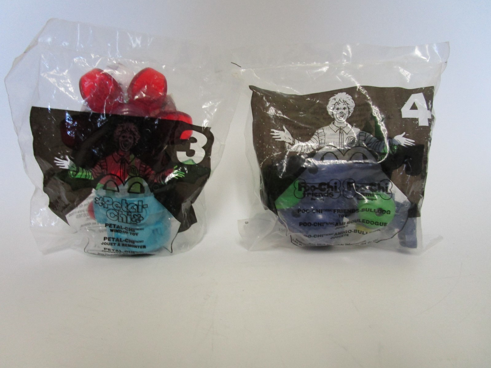 2002 McDonalds Robo Chi Happy Meal Toys Lot Of 2 Poo-Chi Bulldog and ...