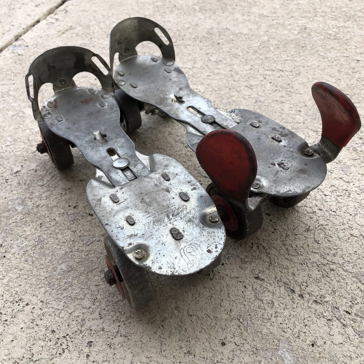 Vintage Metal Roller Skates