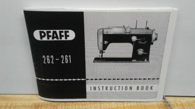 Pfaff 261 & 262 Sewing Machine Instruction Manual | eBay