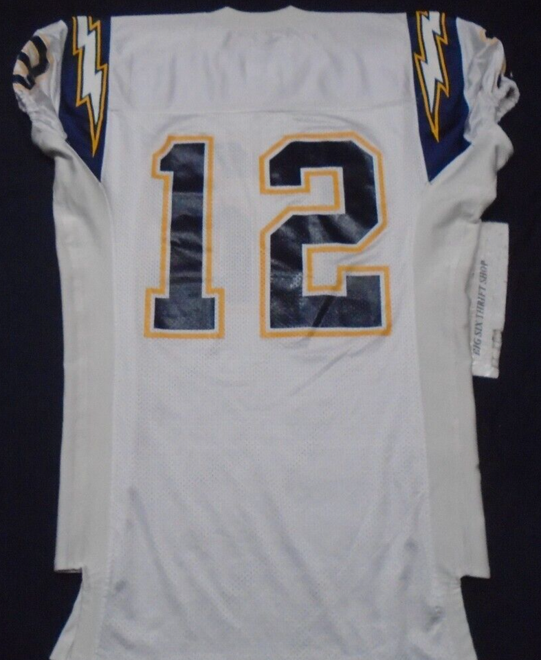 Vintage 1999 Authentic San Diego Chargers #12 Ripon Football NFL Jersey ...