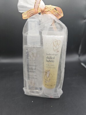 Bodycology CHILLED BUBBLY Body Cream 1oz and Fragrance Mist 2fl Oz ...