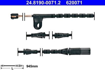ATE Brake Pad Wear Warning Contact Disc Brake For BMW X5 X6 E70 E71 ...