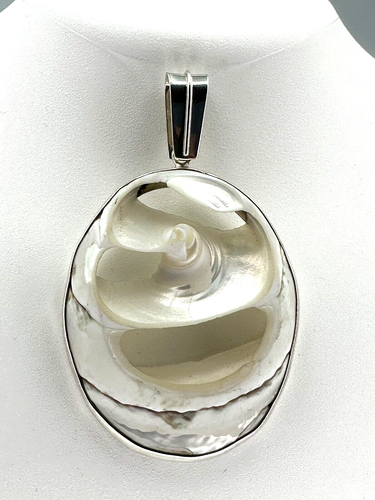 Sterling Silver Shell Pendant (40 x 62 mm) | eBay