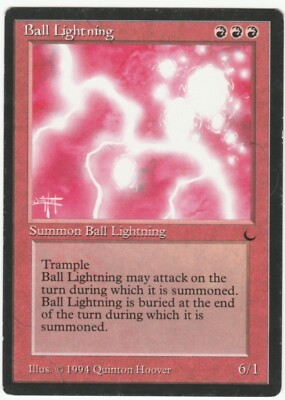 The Dark MTG Ball Lightning Magic | eBay