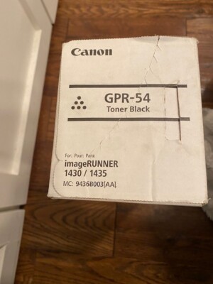 Authentic Genuine Canon GPR-54 Black Toner Cartridge (9436B003AA ...