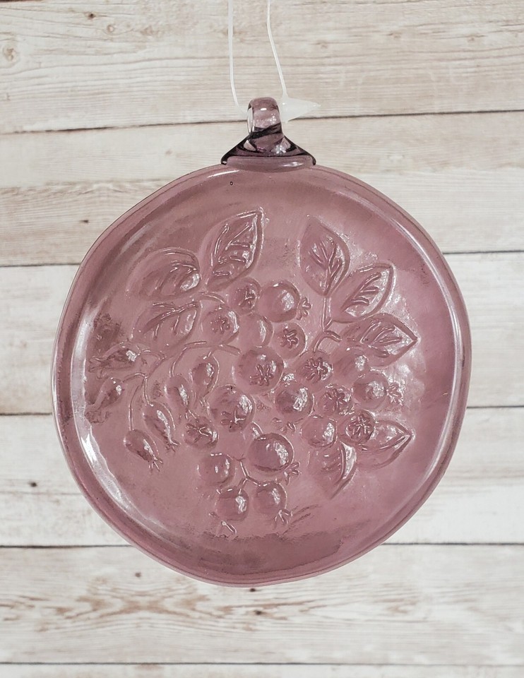 NWT Colette Glass Suncatcher Ornament Amethyst 100% Recycled Hand ...