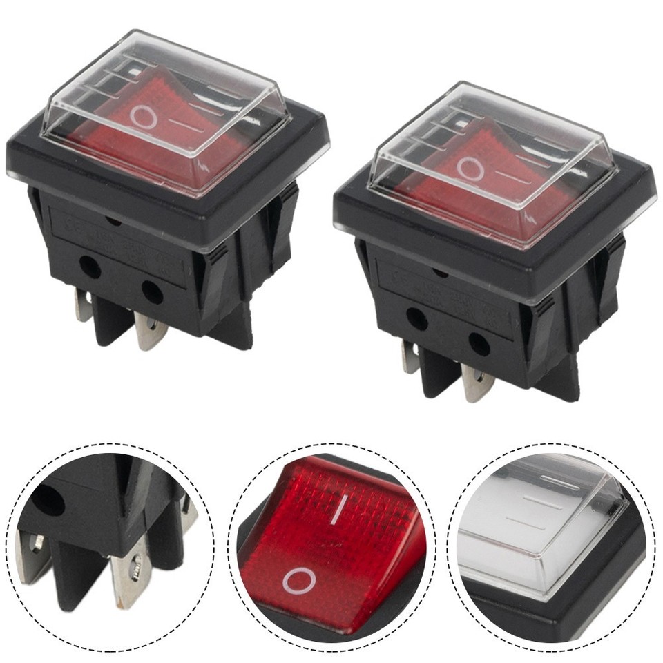 Rocker Switch 2 Position 4 Pins For Industrial Applications Power Pump ...