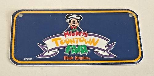 Vintage NEW Disney MICKEY'S TOONTOWN FAIR Magic Kingdom bicycle license ...