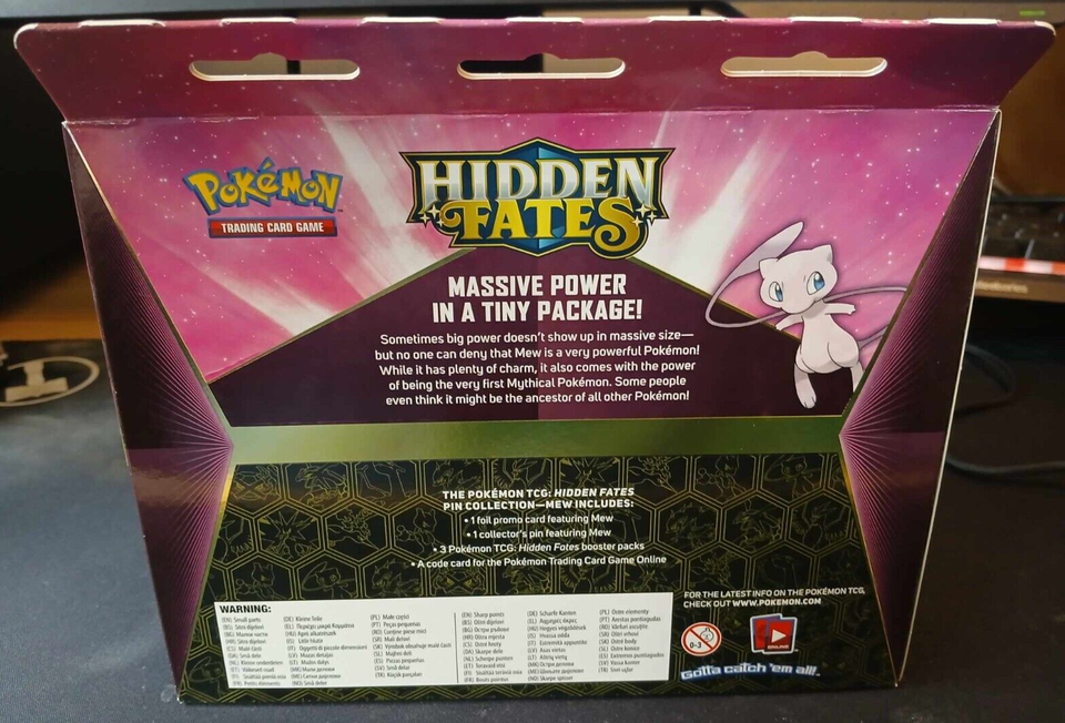 Pokemon TCG Mew Hidden Fates Pin Collection SEALED | eBay UK
