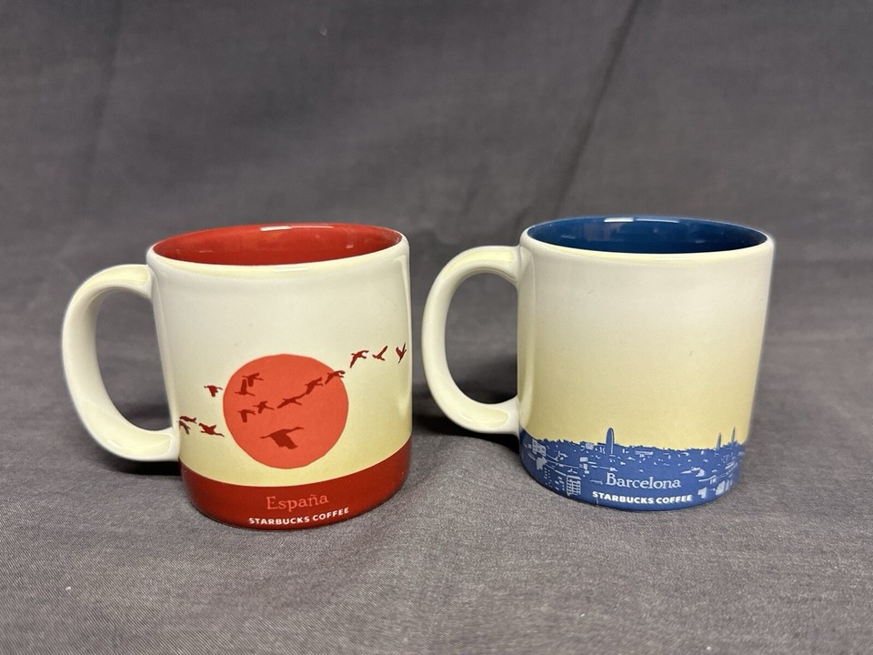Starbucks Set of Two Spain and Barcelona Espresso Cups 2015 3 oz | eBay