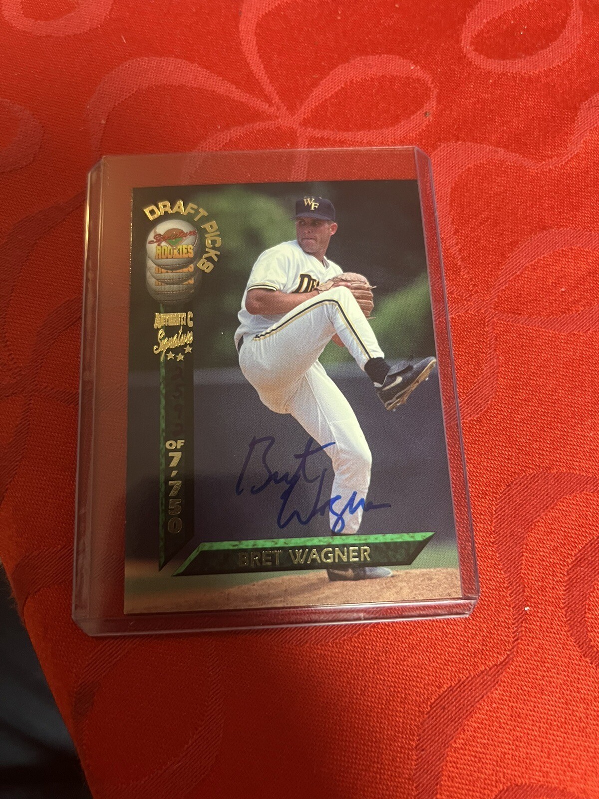 1994 Signature Rookies Draft Picks Signatures #19 Bret Wagner # of 7750 ...