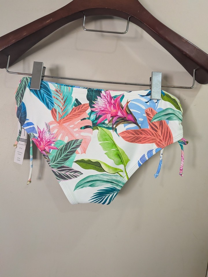 "N" Tropical Floral Small Bikini Bottoms Only New w/Tags | eBay