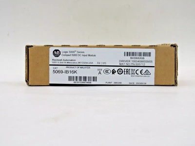 Allen-Bradley 5069-IB16K CompactLogix I/O Module SER A-16-Point Input ...