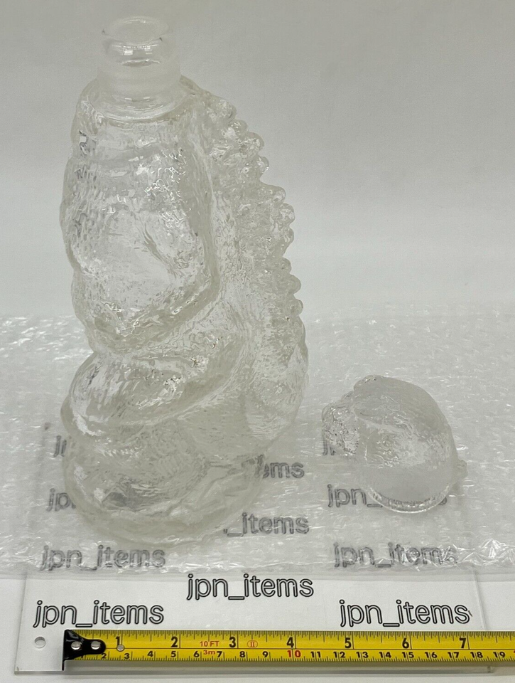 Godzilla Limited Decanter Vintage White Glass Bottle TOHO UNICON 1980s ...