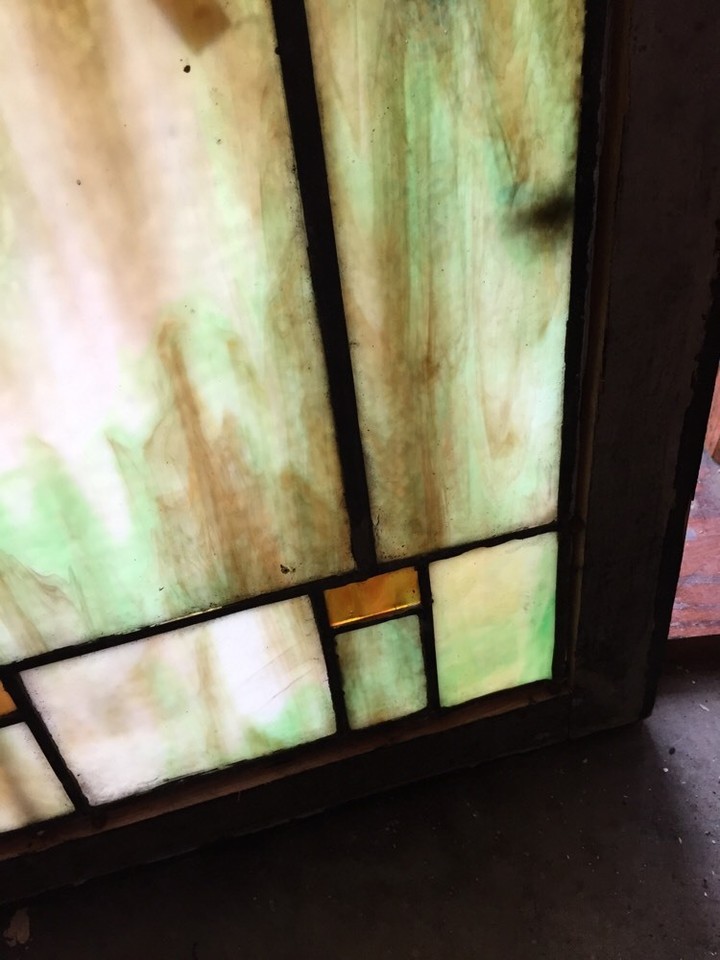 Sg 404 Arts And Crafts Antique Stainglass Window | eBay
