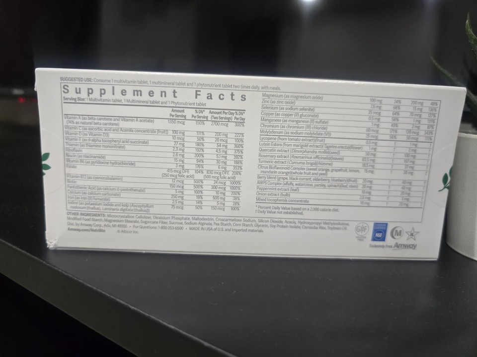 Nutrilite Double X Multivitamin - 31 Day Supply Refill free shipping ...