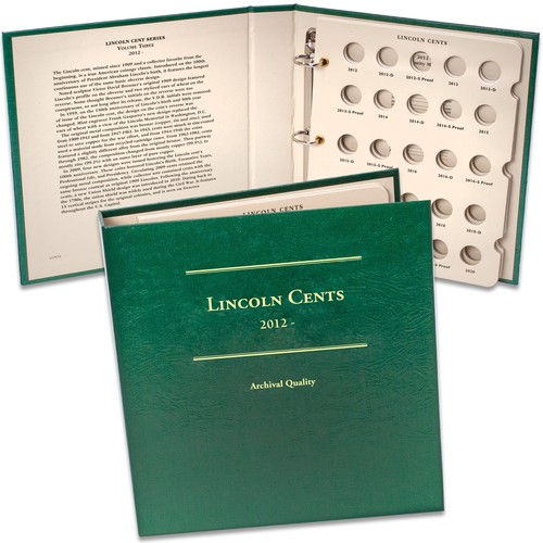 2012-Date Lincoln Cent Coin Album Volume 3 Shield Cents Littleton Coin ...