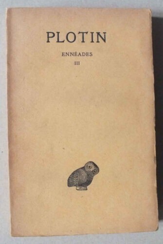 PLOTIN - ENNEADES III LES BELLES LETTRES - 1963 | eBay