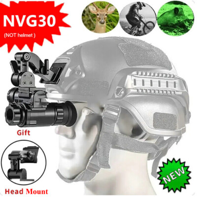 NVG30 Helmet Night Vision Monocular Wide View 40° 940nm IR WIFI Digital ...