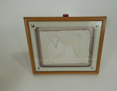 Figi Graphics Signed By Priscilla 3-D Wall Art Hand Cast Paper Framed ...