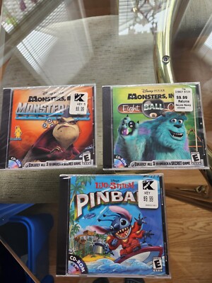 Monsters, Inc. Monster Tag, Lilo & Stitch, PC CD-ROM Game Disney Pixar ...