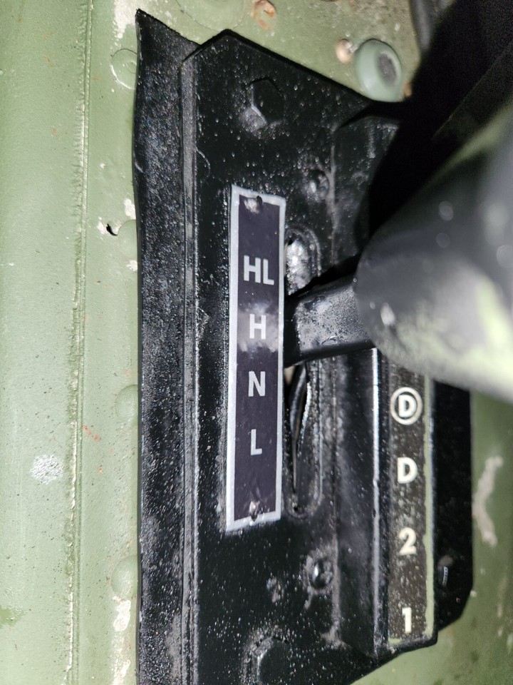 Humvee M998 m1151 transfer case shift lever decal sticker for data ...