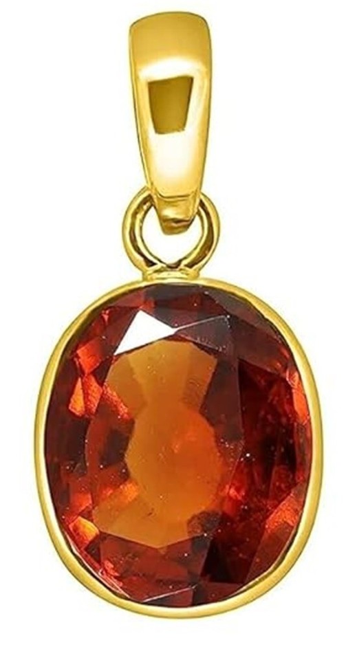Certified 11.25 Ratti 10.50 Carat Natural Hessonite GOMED Stone Pendant ...